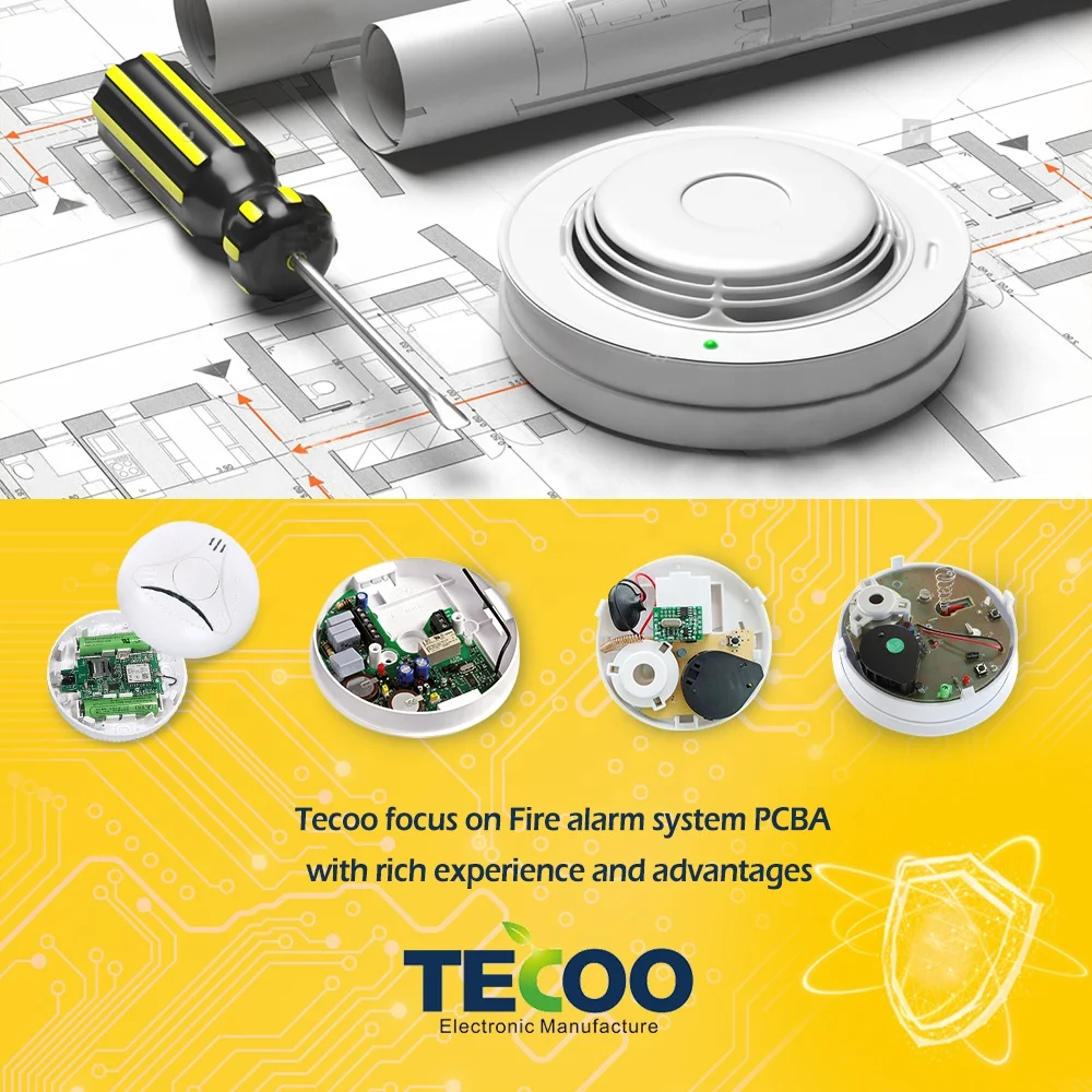 Home Security Fire Alarm Control Board Smoke Detector Pcba/alarm ...