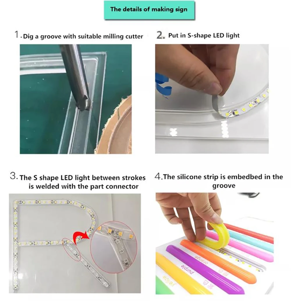 Waterproof SMD2835 Flexible LED Neon - 50000 Hours Lifespan