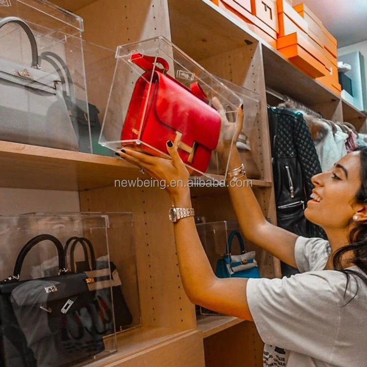 Transparent Acrylic Display Bag Case Acrylic Handbag Display Box - Buy ...