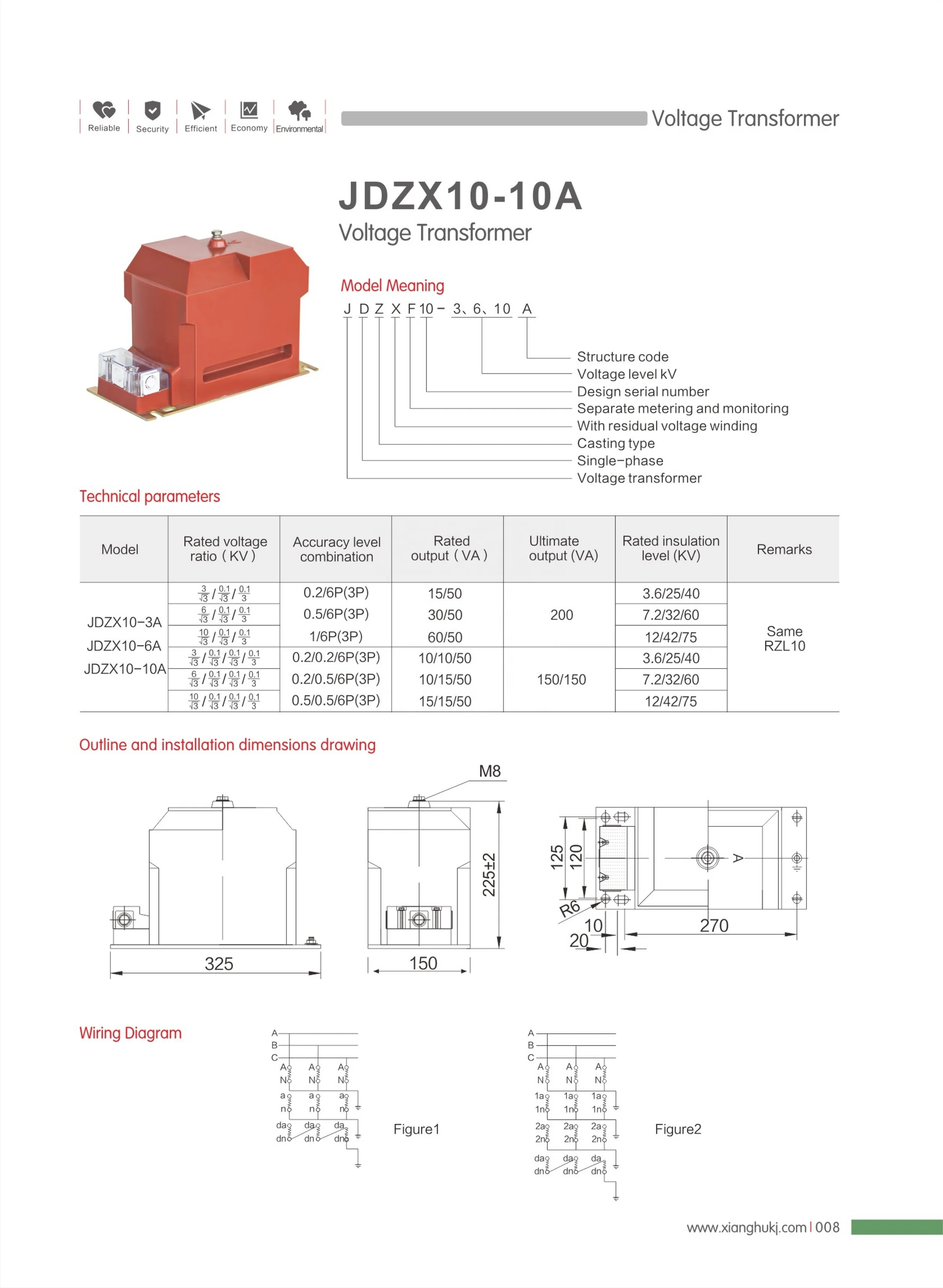 Epoxy Resin Cast Potential Transformer Jdzx10 3kv 6kv 10kv For Switchgear Vt - Buy Epoxy Resin ...
