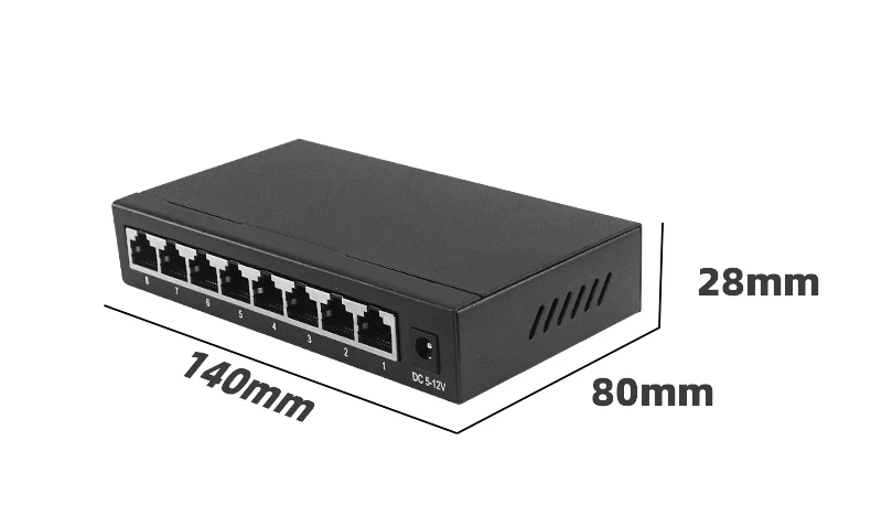 Ethernet Desktop Switch Hub 100mbps/gigabit 8-port Ethernet Switch For ...