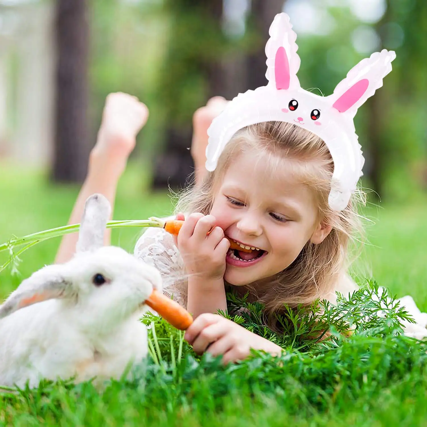 Zoo Animal Inflatable Headbands Wildlife Balloon Hair Hoop Include ...