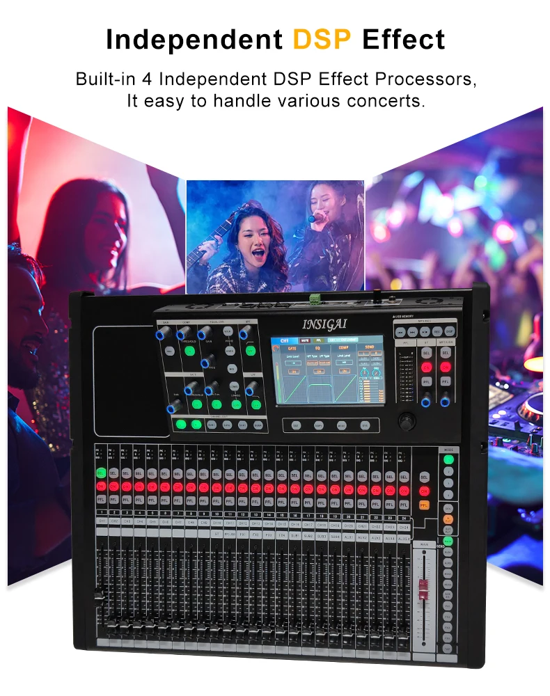 New Design Digital Mixer Console Sound daw Controller 16 24 32 Channel ...