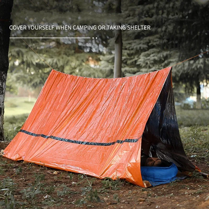 Emergency Survival Shelter Life Tent Emergency Foil Shelter for 2 ...