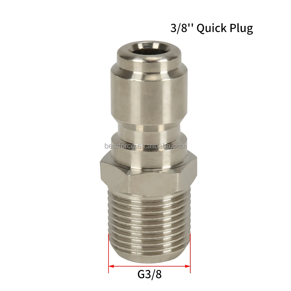 Stainless Steel Quick Connector Plug for High Pressure Washers