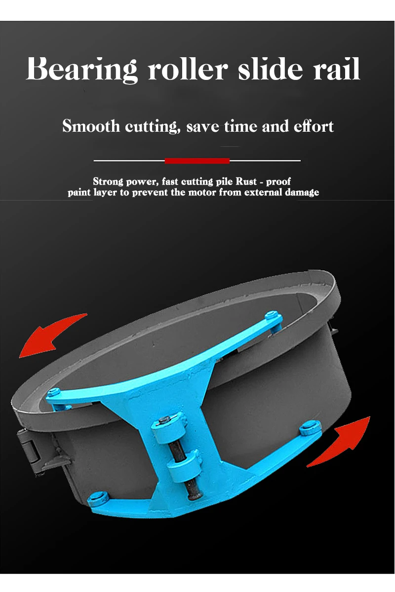 Portable 300-600mm Clamping Type Pile Cutter Cement Column Holding Pile ...