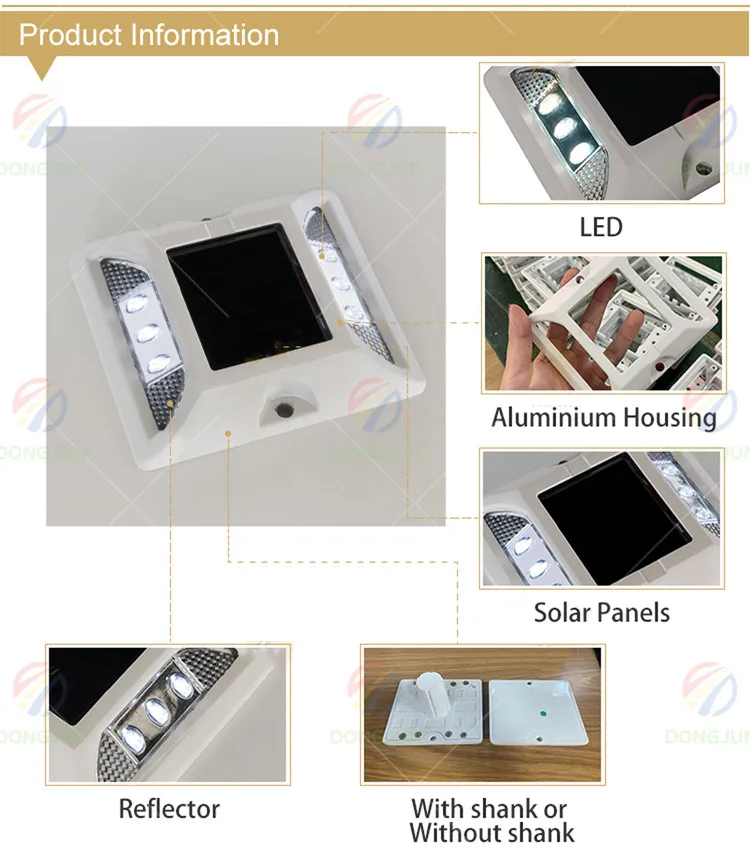 Cats Eyes Road Safety Ip68 Waterproof Solar Cat Eye Flashing Road Stud ...