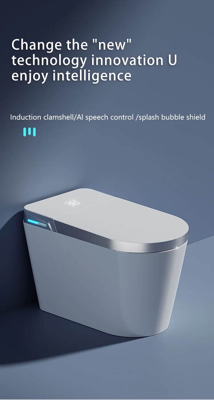 Bathroom Automatic Smart Bidet Toilet Intelligent Electric Seat Sensor ...