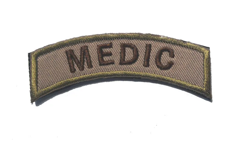 Fabric Embroidered Medic Identification Morale Patches With Hook Loop ...