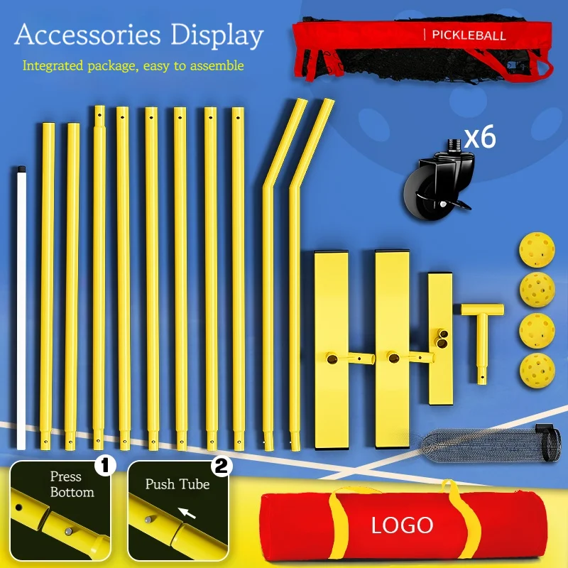 Customizable Logo Color Pickleball Net Indoor Outdoor Sports Portable ...