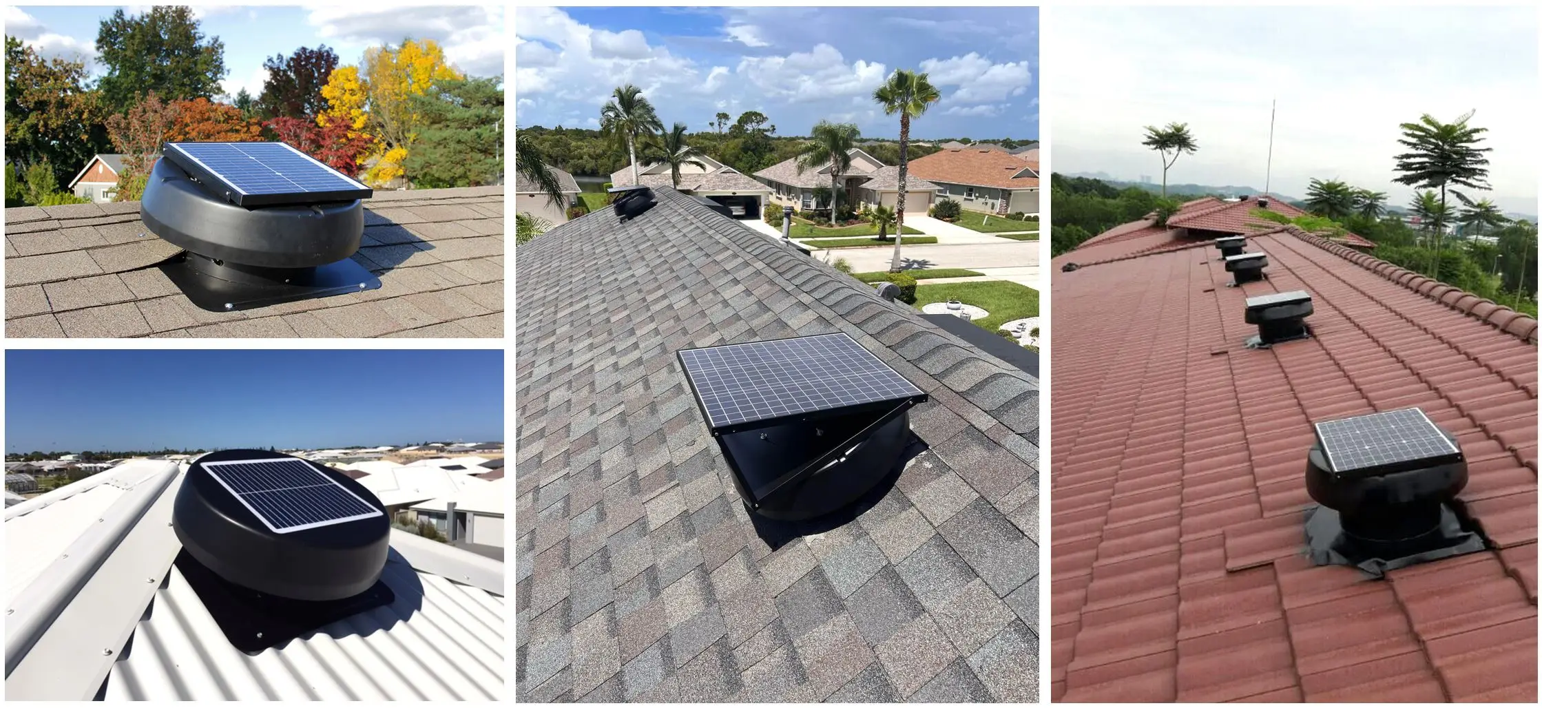 Ready To Ship 25w 14 Inches Eco Roof Vent Hot Air Extraction Solar ...