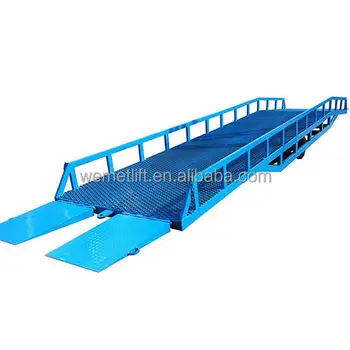 6-15t Portable Loading Ramp Hydraulic Truck Ramp Mobile Container Ramp ...