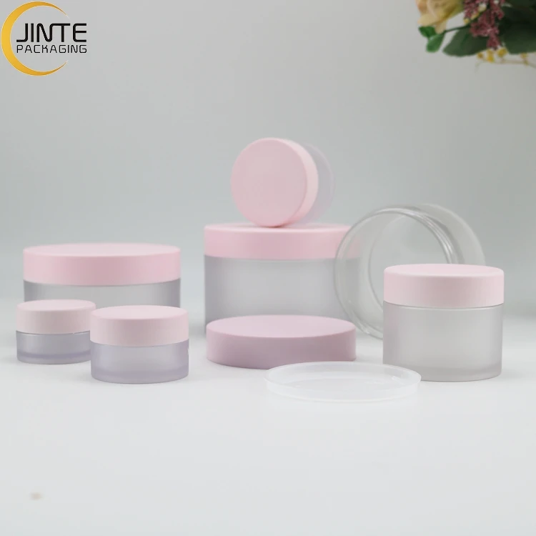 Eco Friendly Free Sample Pink Plastic Cosmetic Cream Jars Petg Lip ...
