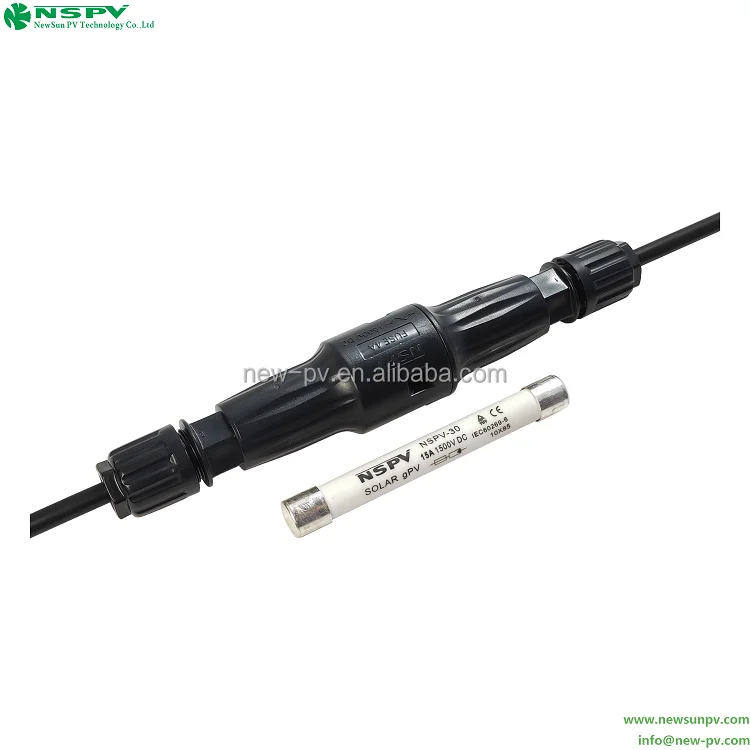 1500v Dc Pv Inline Fuse Connector Solar Ip68 Used In Solar System - Buy ...