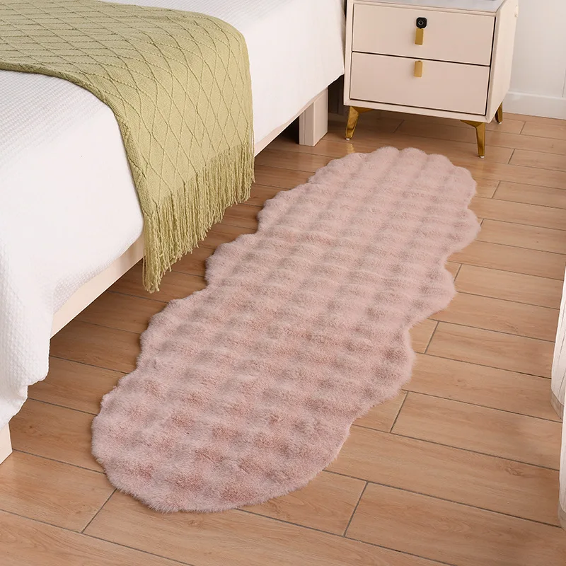 Area Rug Bubble Velvet Fabric mat Bedroom Floor Mat Living Room Carpet ...