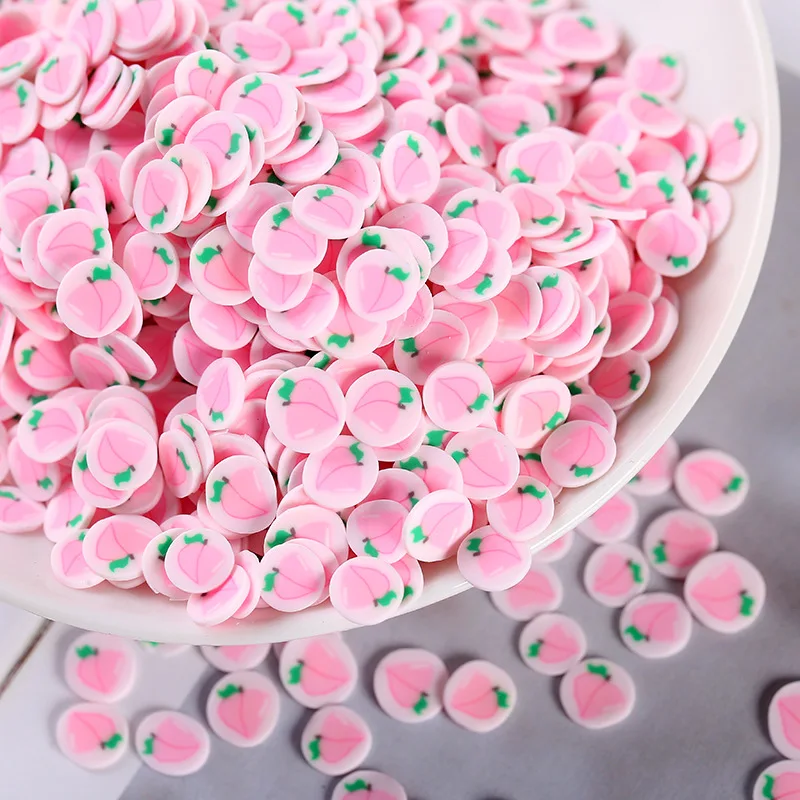 Wholesale Price Playdough Pink Peaches Slime Charm Diy Mix Cellphone ...