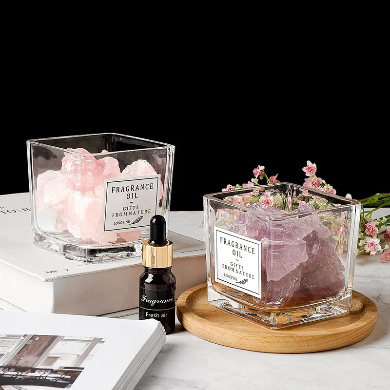 Luxury Glass Essential Oil Crystal Expansion Incense Stone Aromatherapy ...