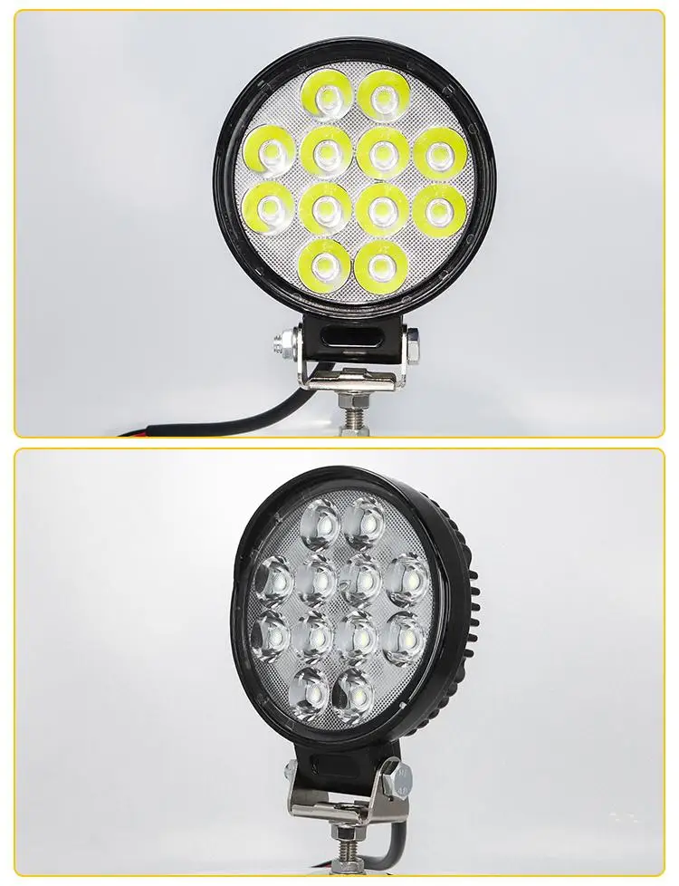 4.5" Forklifts Lorries Led Work Lamp Round Led Spotlight 12v 24v ...