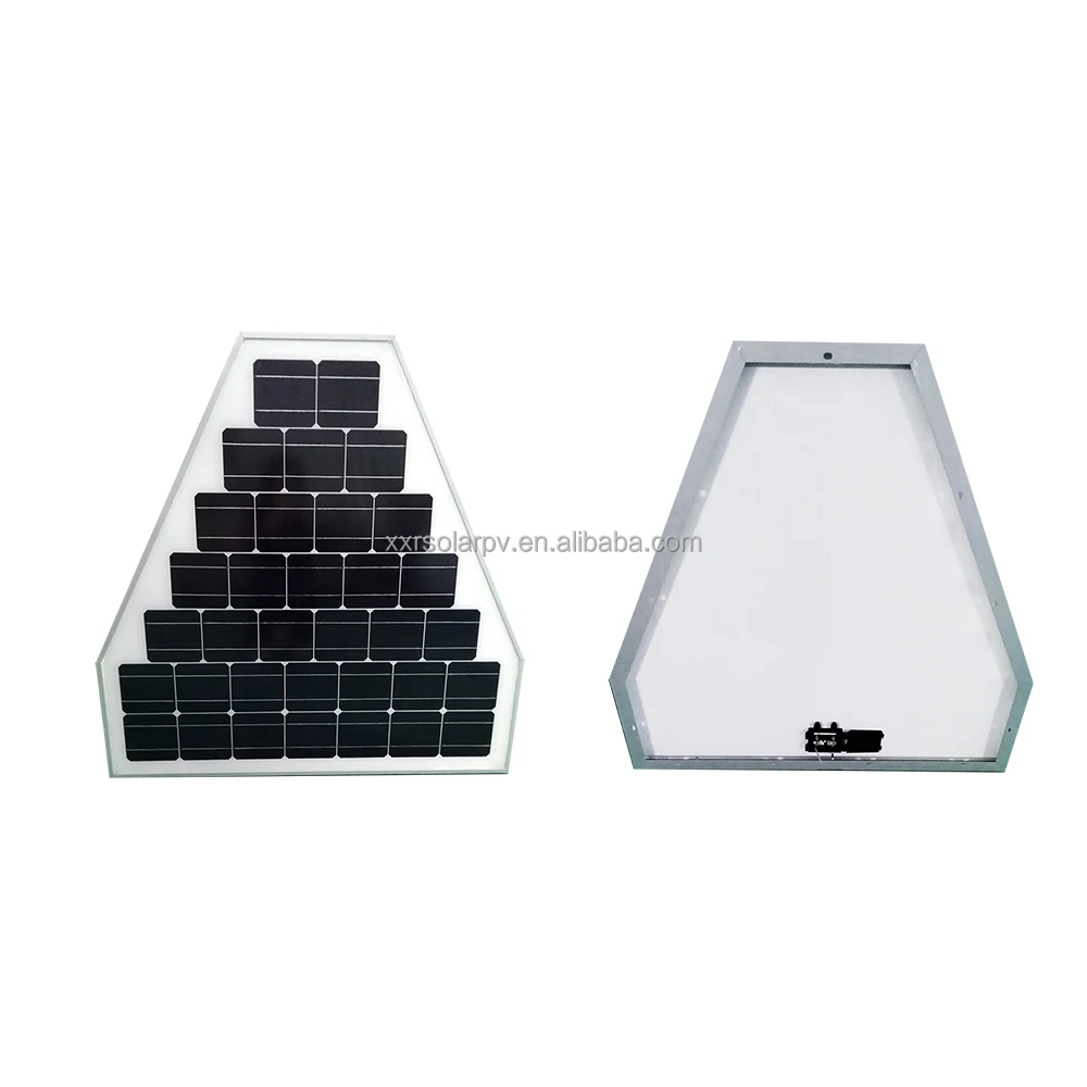 Customized Glass Solar Panels - High Efficiency Hexagon Design