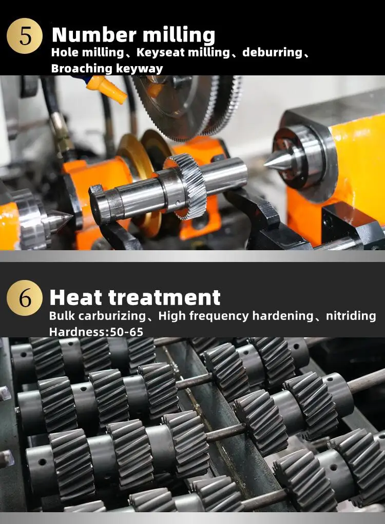 Custom Precision Spline Gear Helical Bevel Gear Processing Service Gear ...