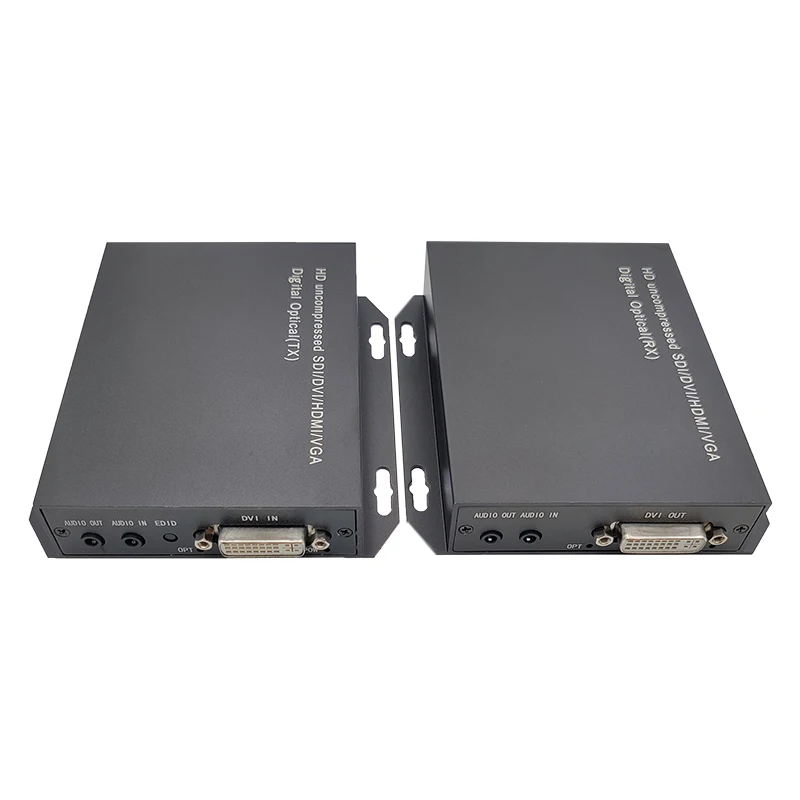 Dvi Fiber Extender 1920*1200@60hz Fiber Optic Video Transmitter And ...