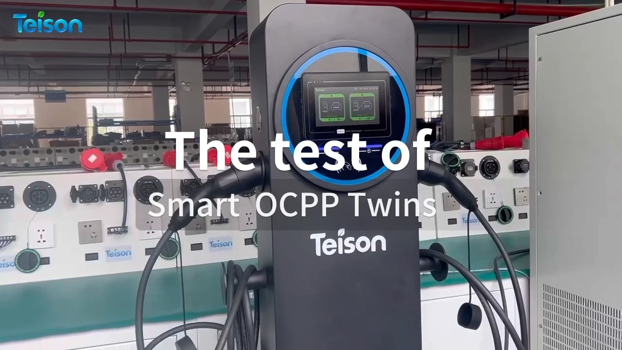 Teison 2*11kw Ev Charger Manufacturer Ev Charging Station 3 Phase Dual ...