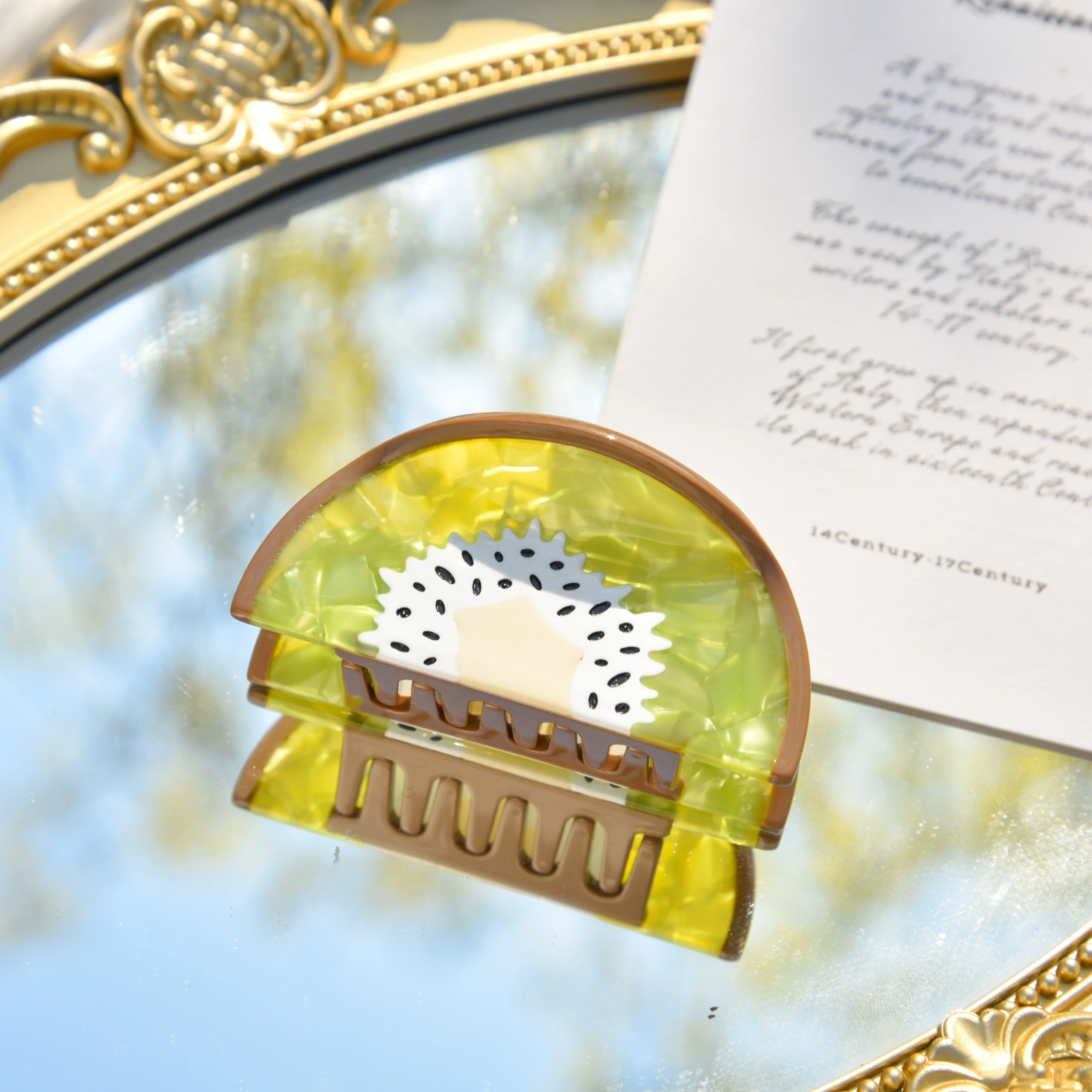 Yjl 2024 Summer Cute Watermelon Pineapple Acetate Hair Claw Women Girls ...