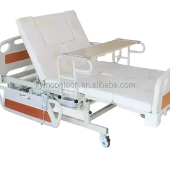 Modern Five-function Electric Hospital Bed For Patients Medical Equipment With Metal Design ...