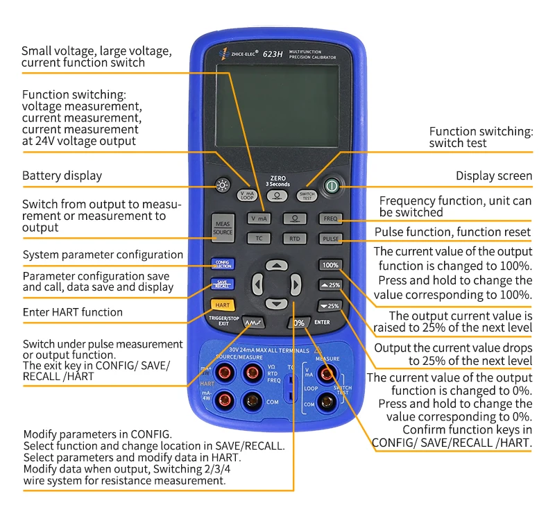 Industrial Use Signal Generator Current Voltage Resistance Handheld ...
