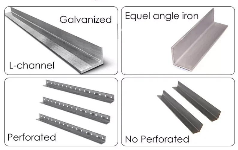 Galvanized L-Shaped Equal Steel Angle Bar with Holes - Perforated ...