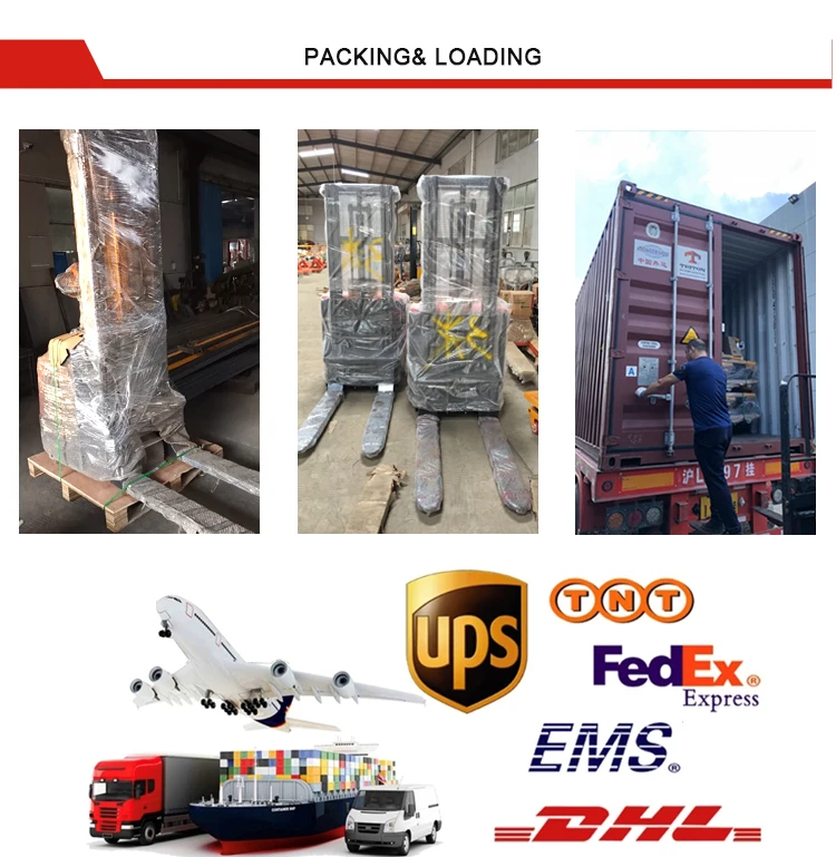 Full Electric Stacker 5 Meter Lift Height Pallet Stacker 2ton Stackers ...