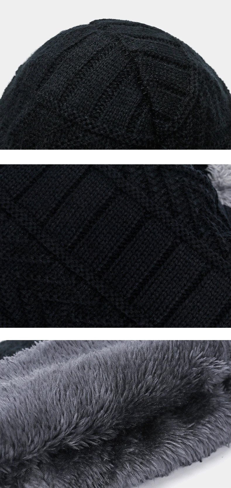 Z34 Soft Thicken Wool Ski Hat - Warm Winter Hats for Men