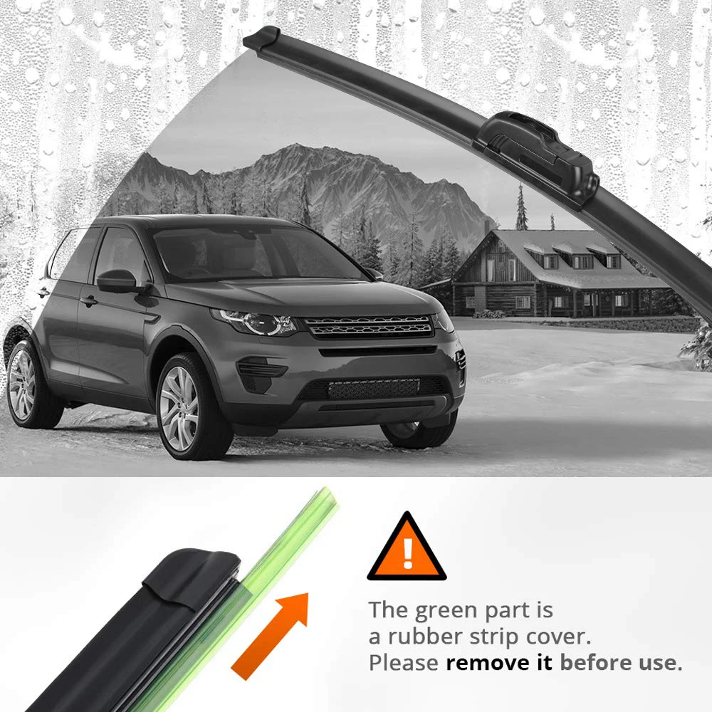 CLWIPER Wiper Blades - Universal Fit for Car Windshields
