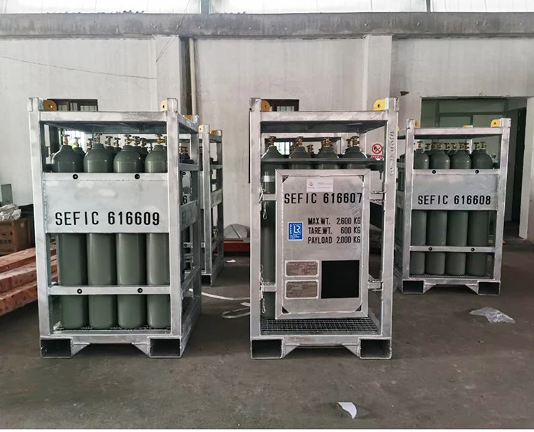 Industrial Oxygen/nitrogen/co2 Cylinder Rack for Offshore