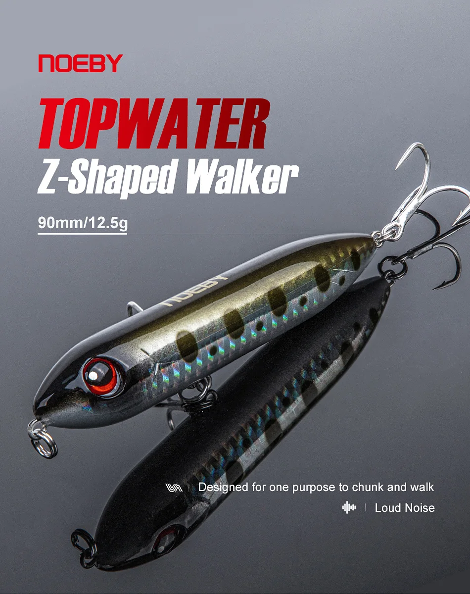 Floating Long Casting Top Water Lifelike Action Walk Dog Lure Swim Bait ...