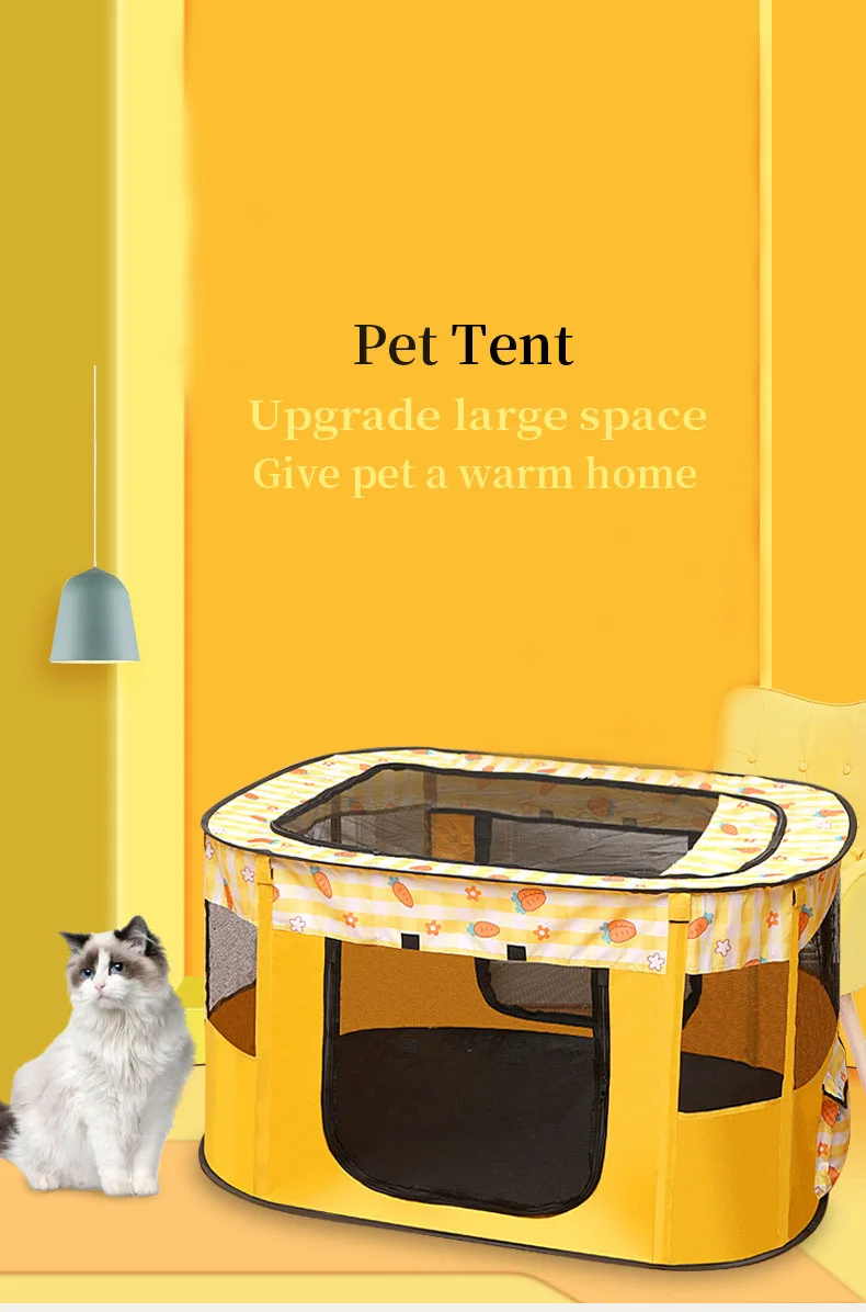 Waterproof Oxford Fabric Removable Cover Portable Foldable Pet Tent For ...