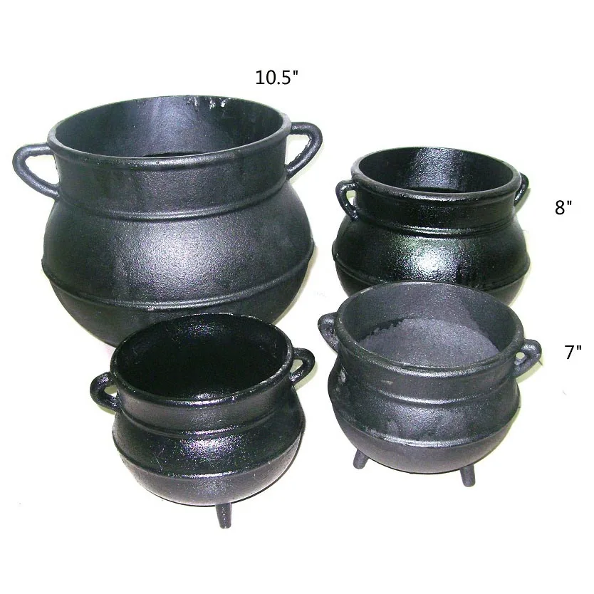 6.5" Ogun Pot Iron Cauldron for Santeria Religious Use