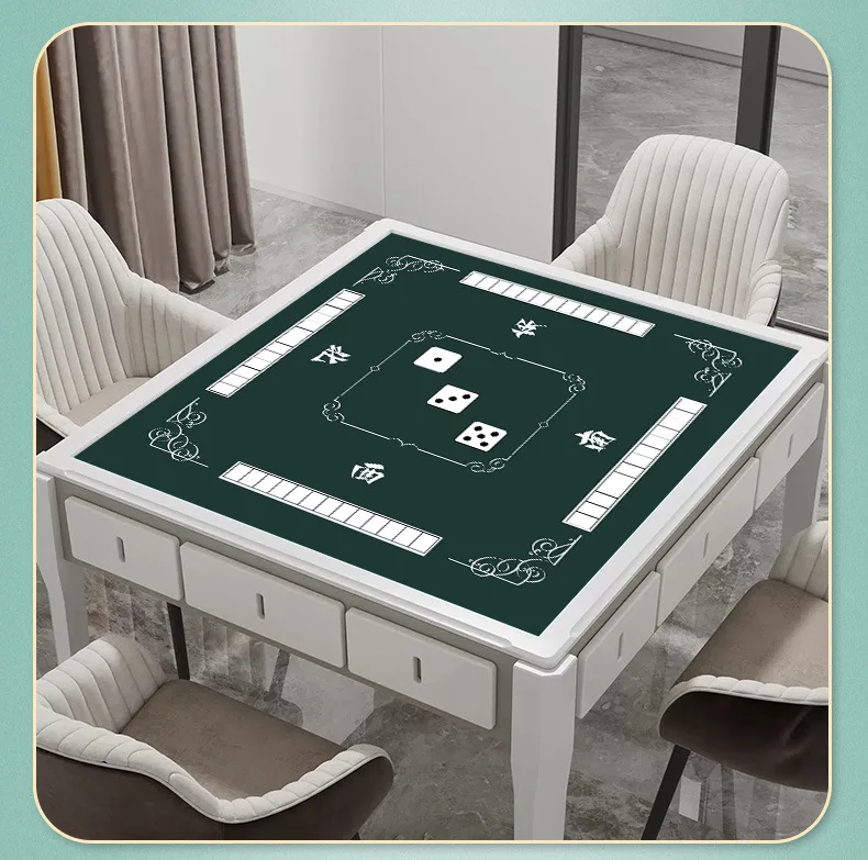 Mahjong Table Mat Rubber Mat Table Topper Portable Layout For Family ...
