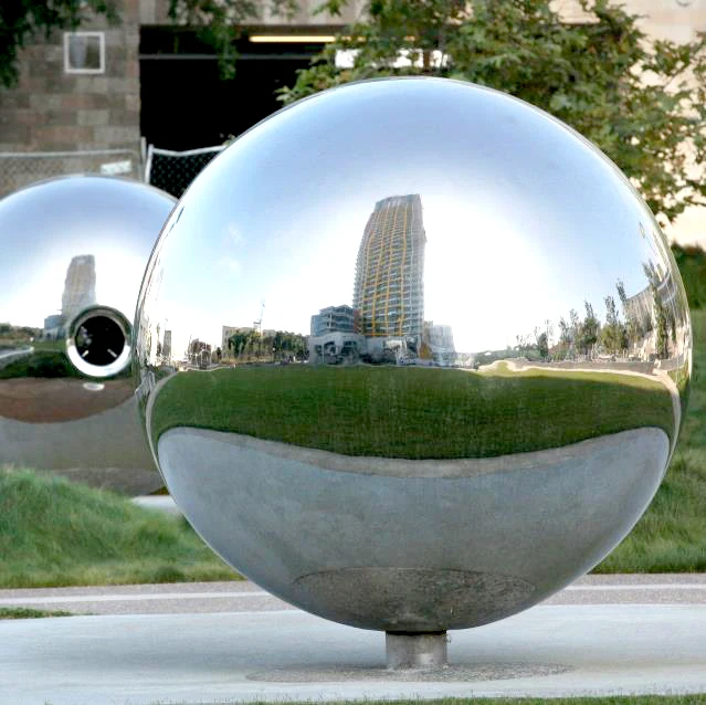 Stainless Steel Silver Ball Water Feature for Garden