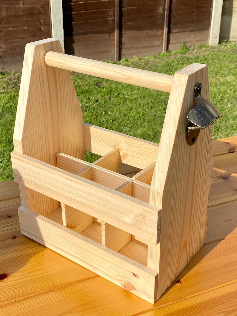 Vintage Bottle Crates Old Wooden Beer Crate Bottle Carrier With Handle ...