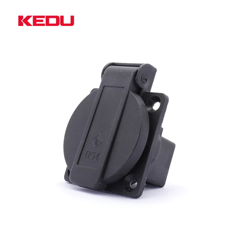KEDU Outdoor Waterproof Socket - 16A 250V IP54 French Flanged