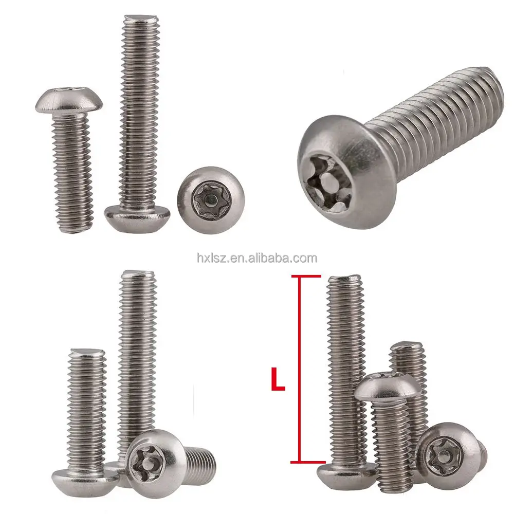 M3 M4 M5 M6 M8 M10 Stainless Steel Security Anti-Theft Machine Screws ...