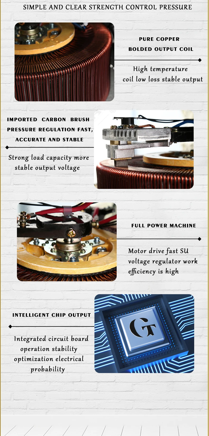 3kva 2.4kw Single Phase Servo Type Automatic Voltage Regulator Factory ...