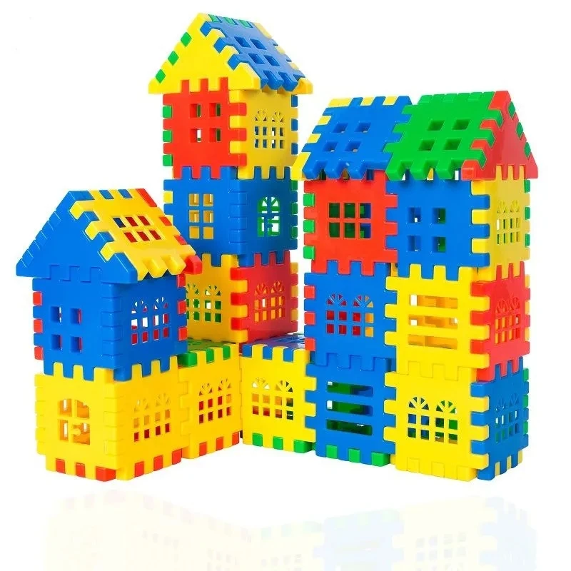 New Large-sized Simulation Design House Building Block Assembly Toy ...