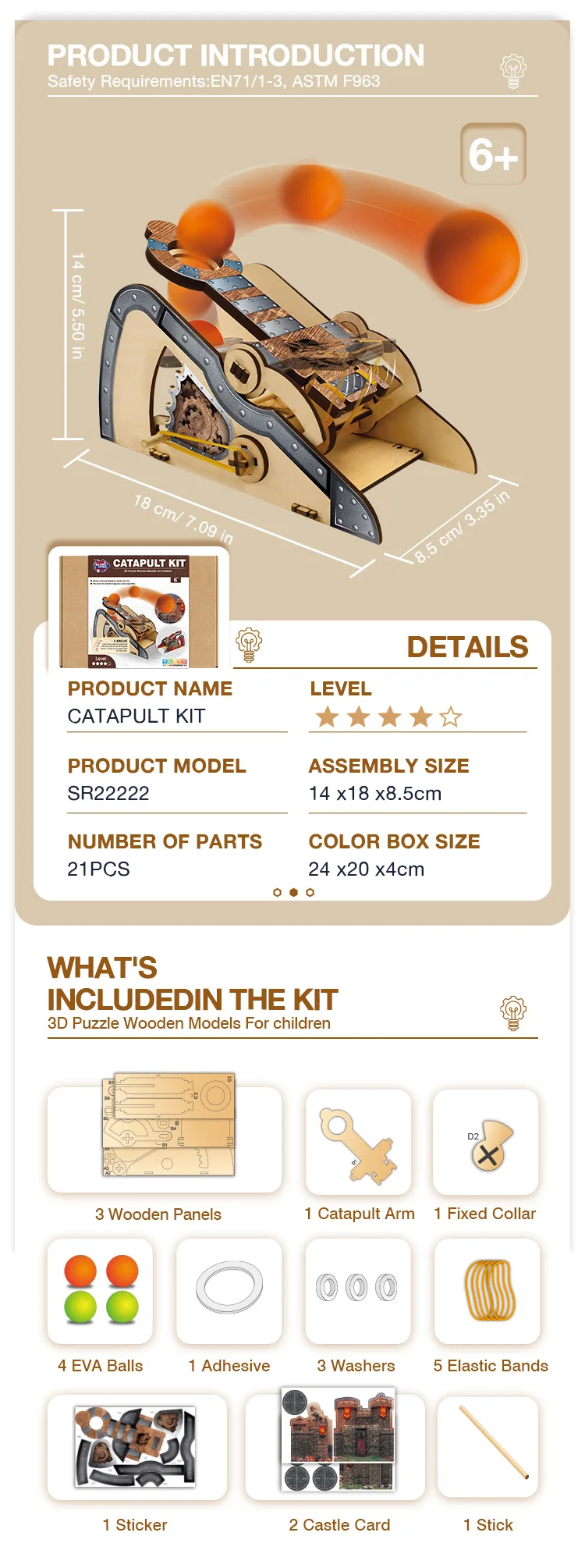 Medieval Catapult Kit - DIY Science Experiments for Kids