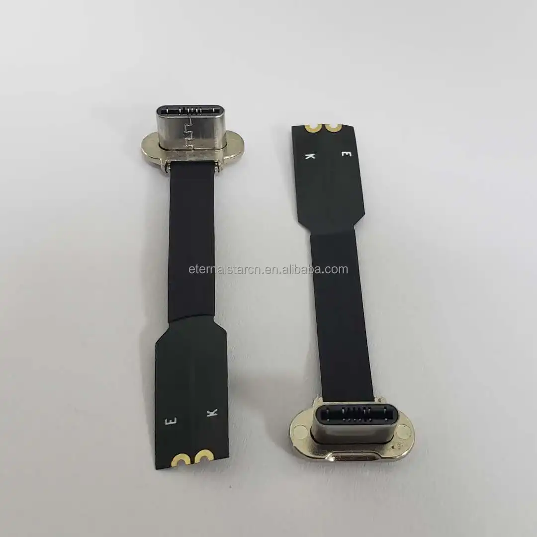 Left Right Angled 3pin Fpv Ffc Usb 3.1 Type C 90 Degree Angle Flat Fpc ...