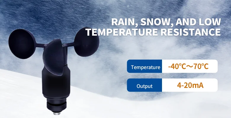 Modbus Rs485 And 4-20ma Communication Anemometer Wind Speed Sensor ...