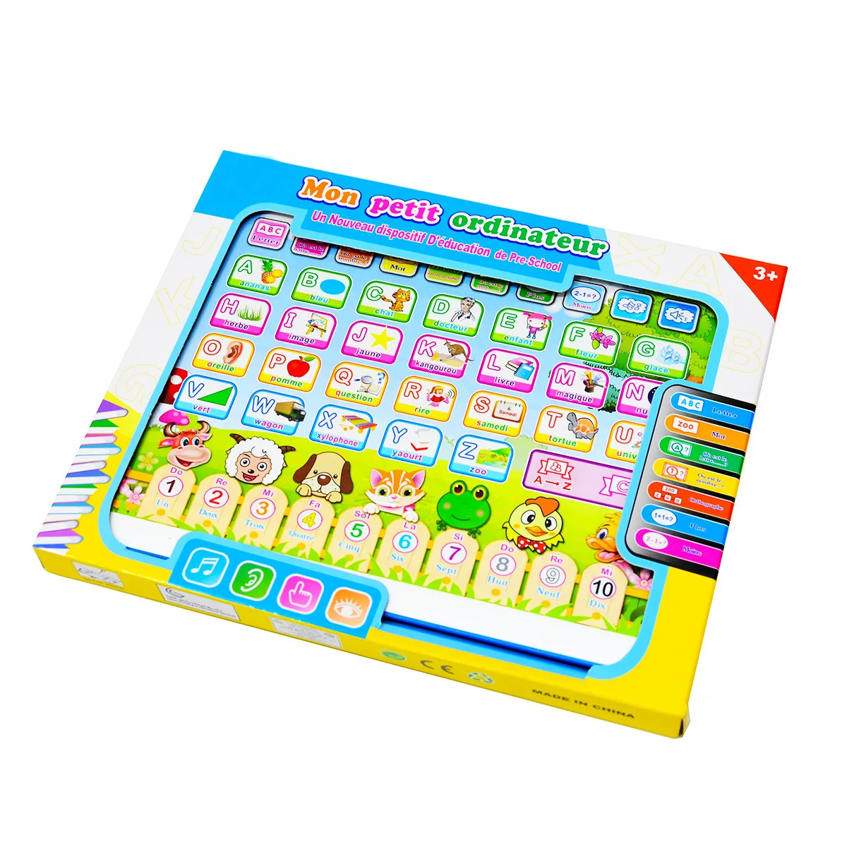 Hot Sale French Bilingual Learning Tablet Machine Music Early ...