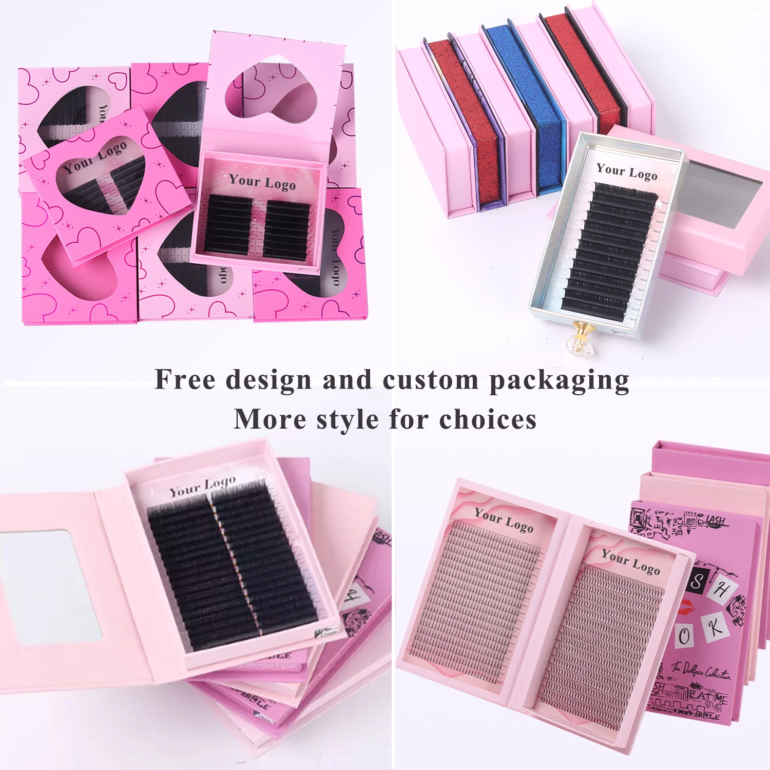 Chasmere Deep Dark Fluffy Matte Black Easy Fanning Lash Extensions