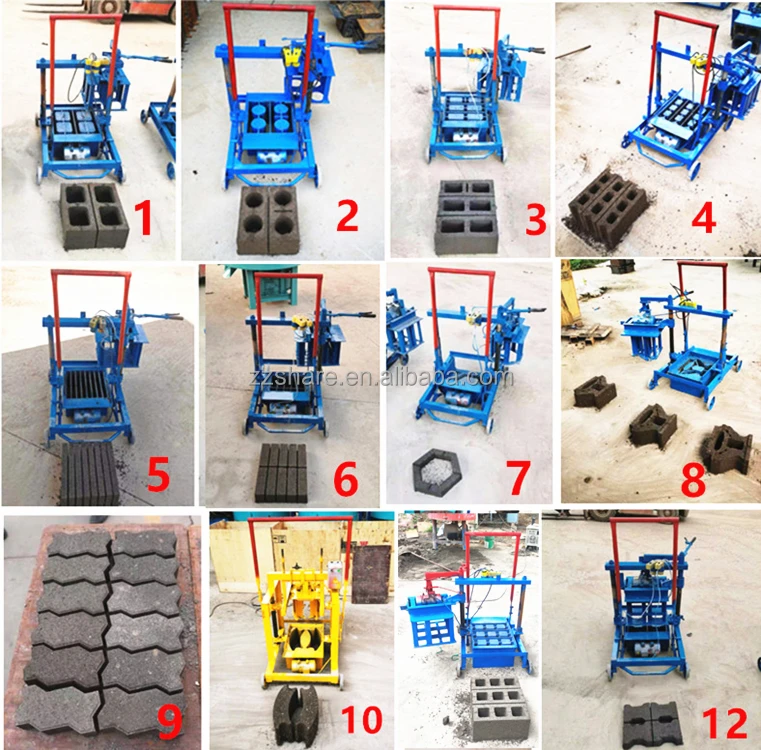 Manual Hollow Brick Maker Cement Blocks Making Machine - Buy Block ...